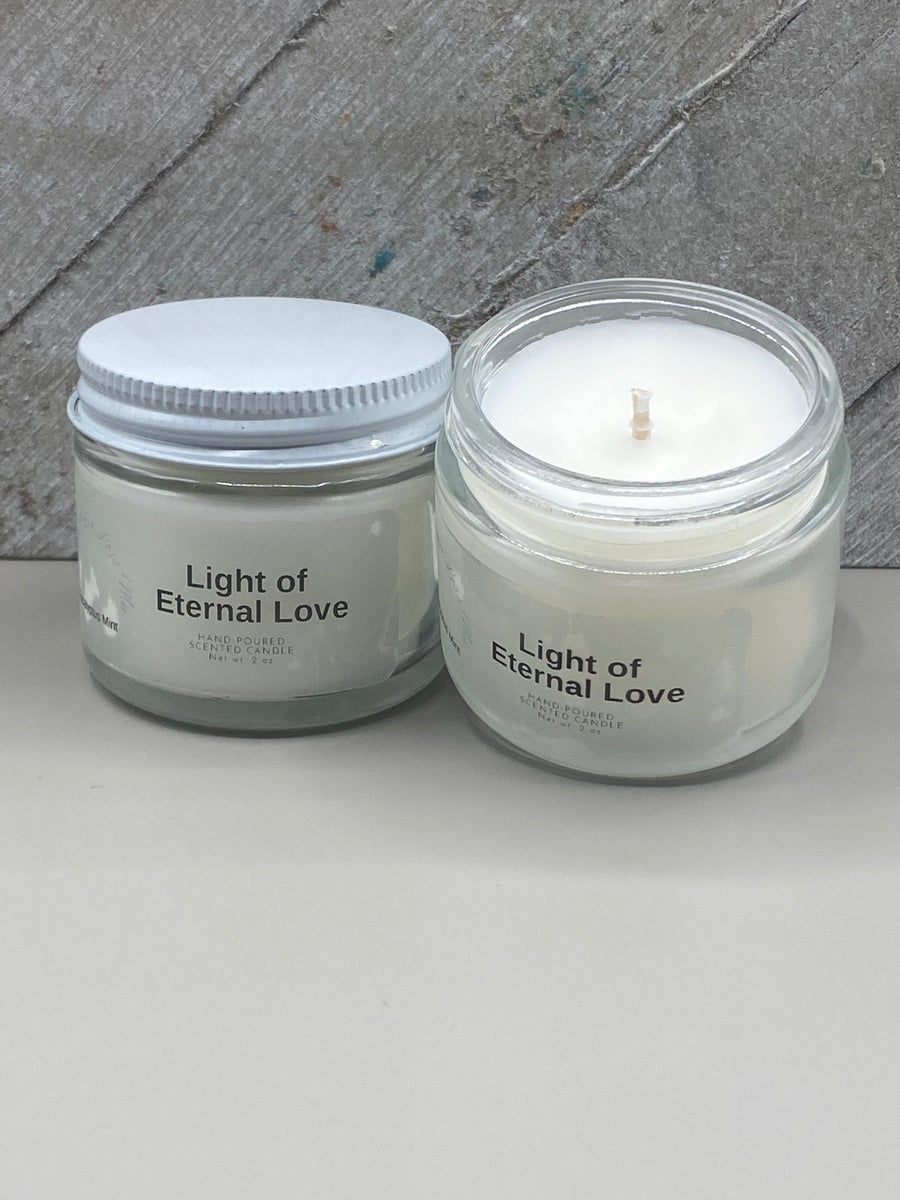 Light of Eternal Love 2 oz Candle - Rainfall – Haigh's Honey Farm